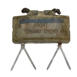 Genuine Vintage Military Practice Claymore Mine With Carrying Bag, Wire ...