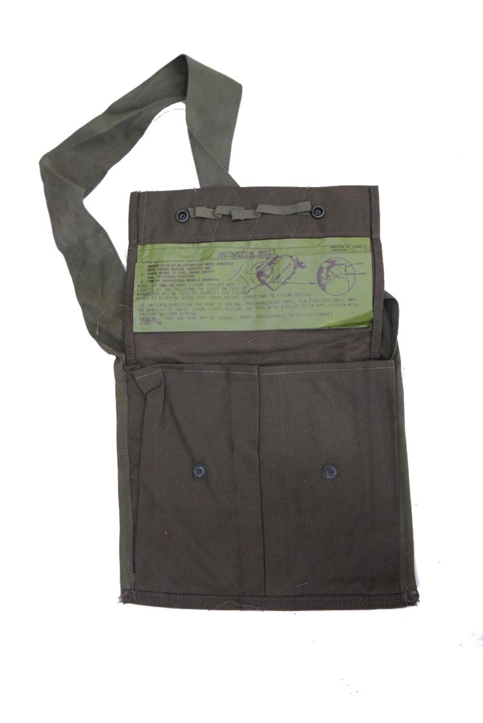 Genuine Vintage Military Practice Claymore Mine With Carrying Bag, Wire ...