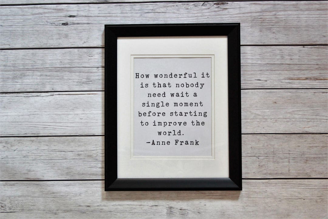 Printable Black & White Anne Frank Quote 8x10 - Etsy
