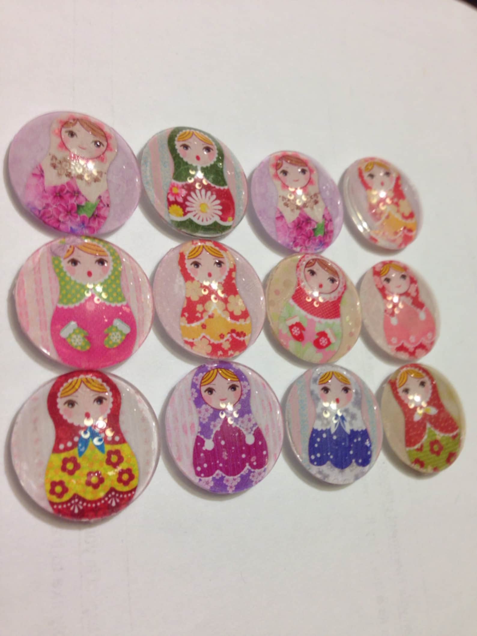Russian Nesting Doll Glass Fridge Magnets Matryoshka Doll - Etsy