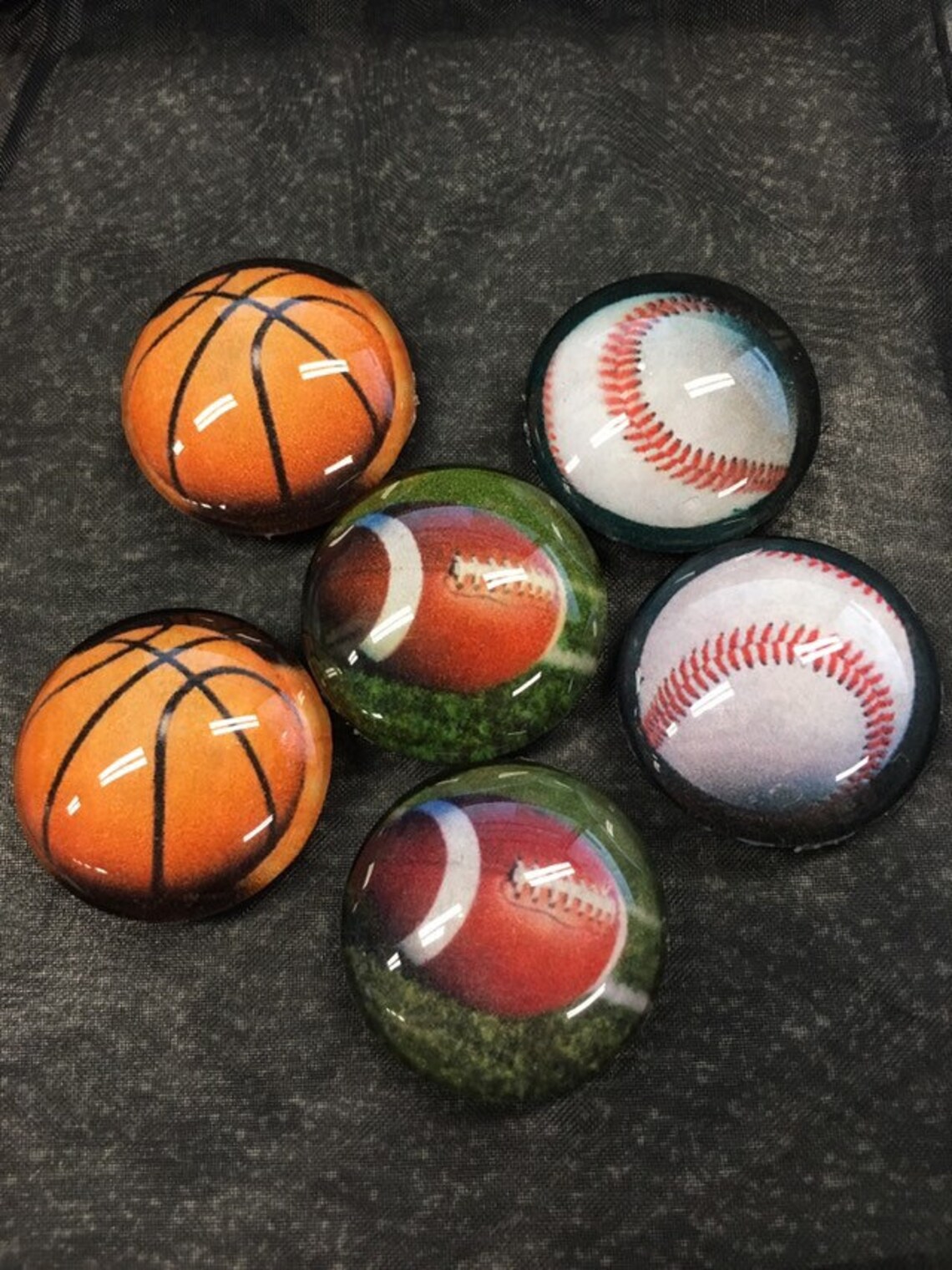 Sports Glass Magnets Glass Magnets Set With a Varoety If - Etsy