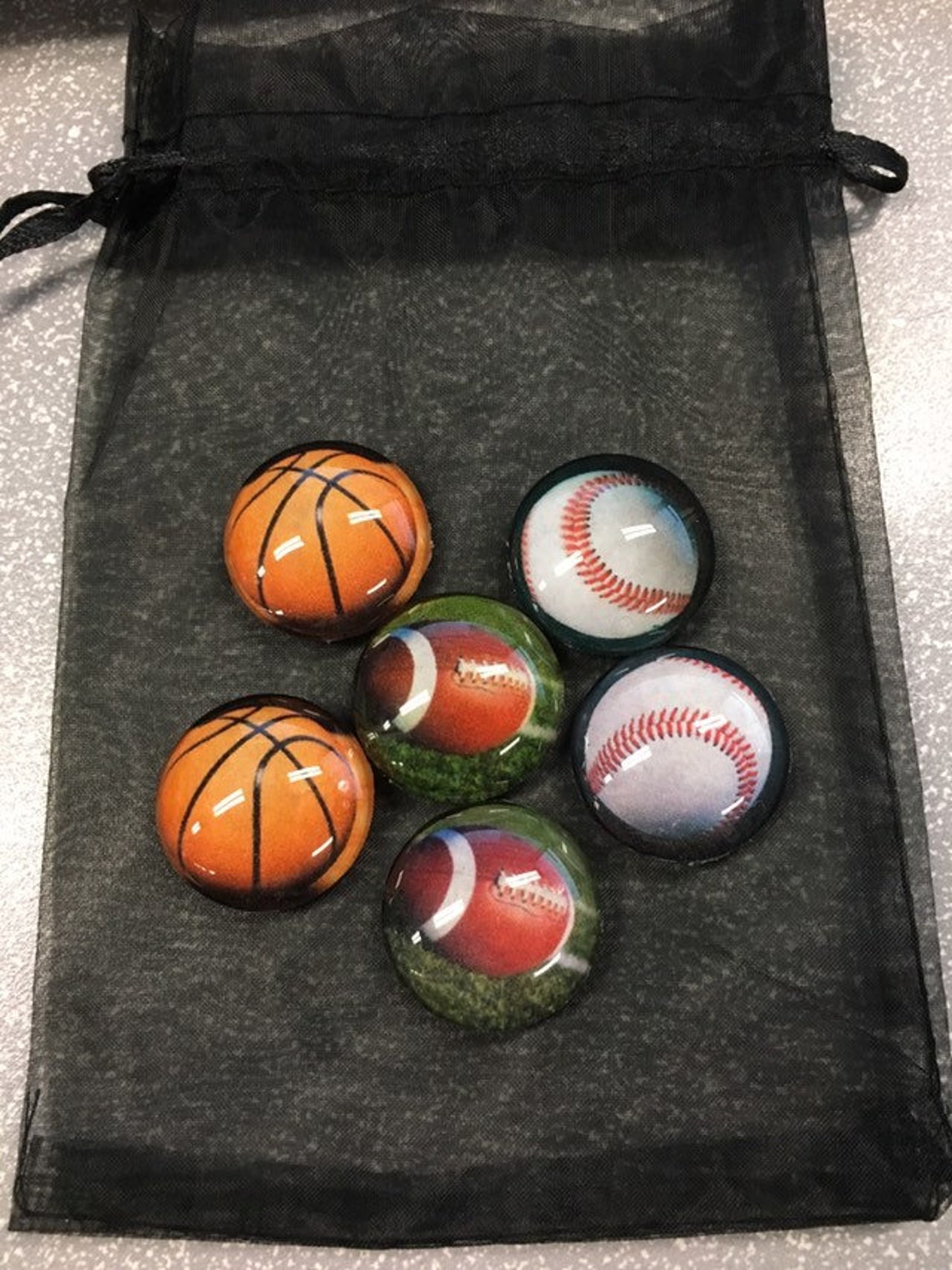 Sports Glass Magnets Glass Magnets Set With a Varoety If - Etsy