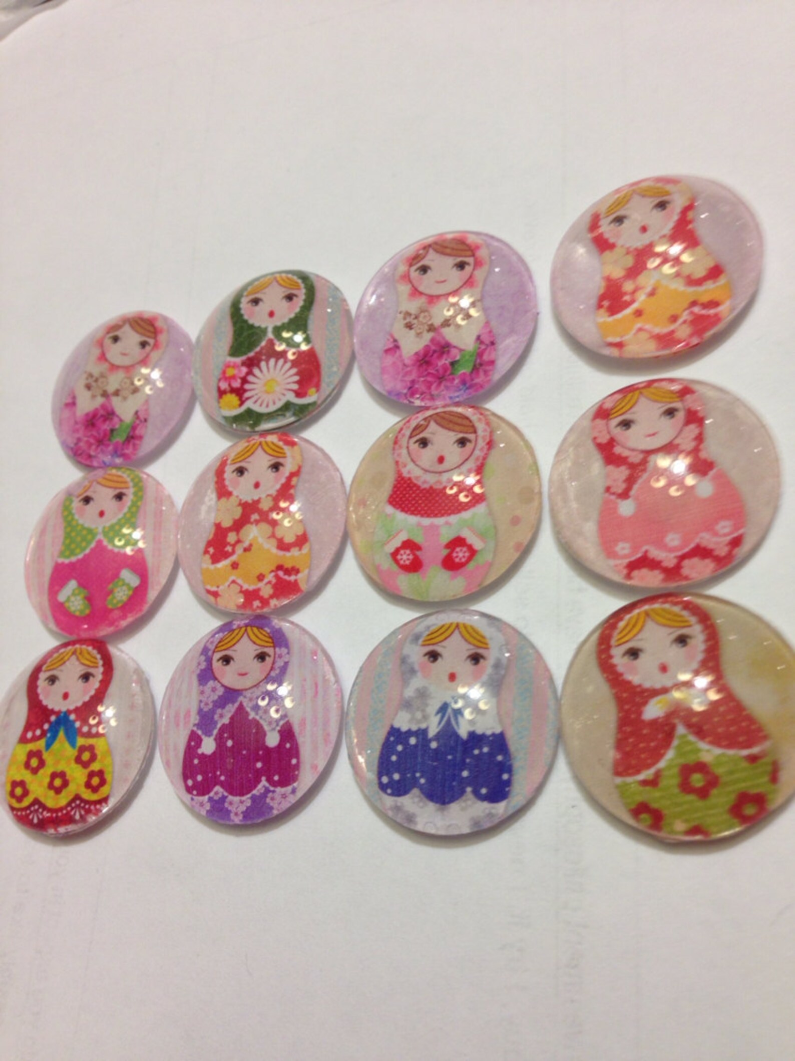 Russian Nesting Doll Glass Fridge Magnets Matryoshka Doll - Etsy
