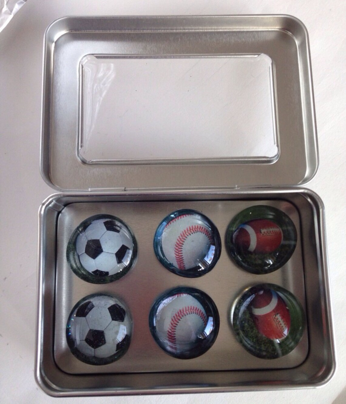 Sports Glass Magnets Glass Magnets Set With a Varoety If - Etsy