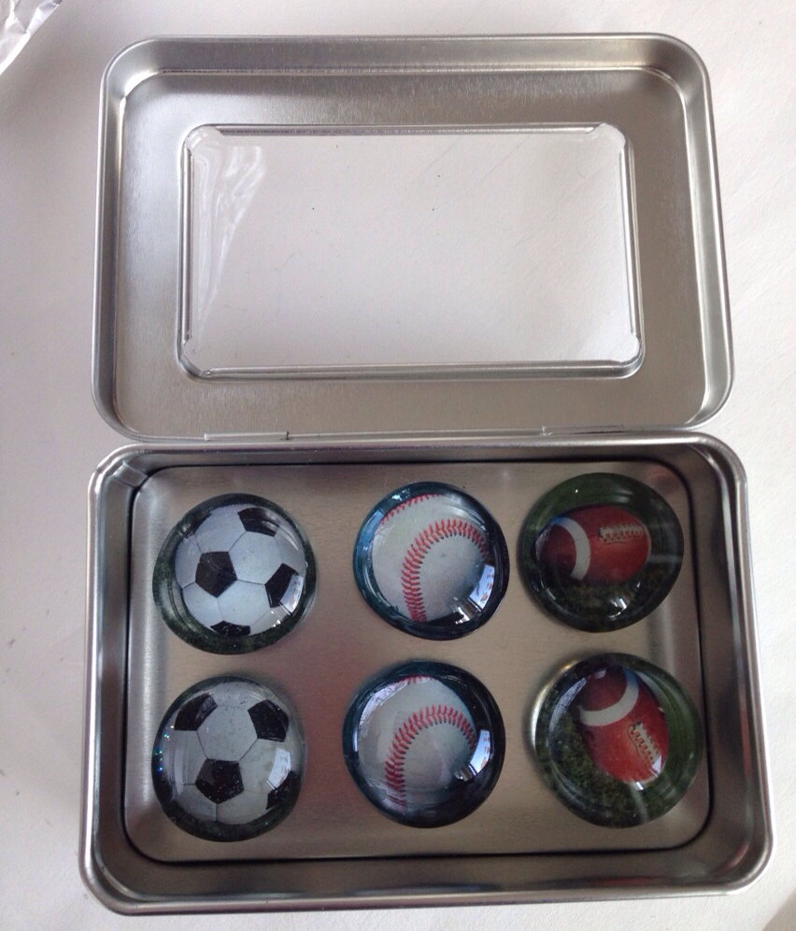 Sports Glass Magnets Glass Magnets Set With a Varoety If - Etsy