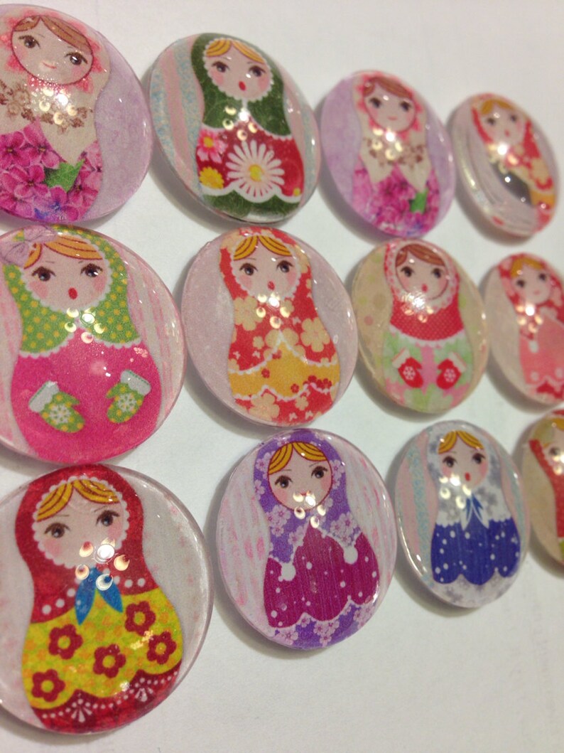 Russian Nesting Doll Glass Fridge Magnets Matryoshka Doll - Etsy