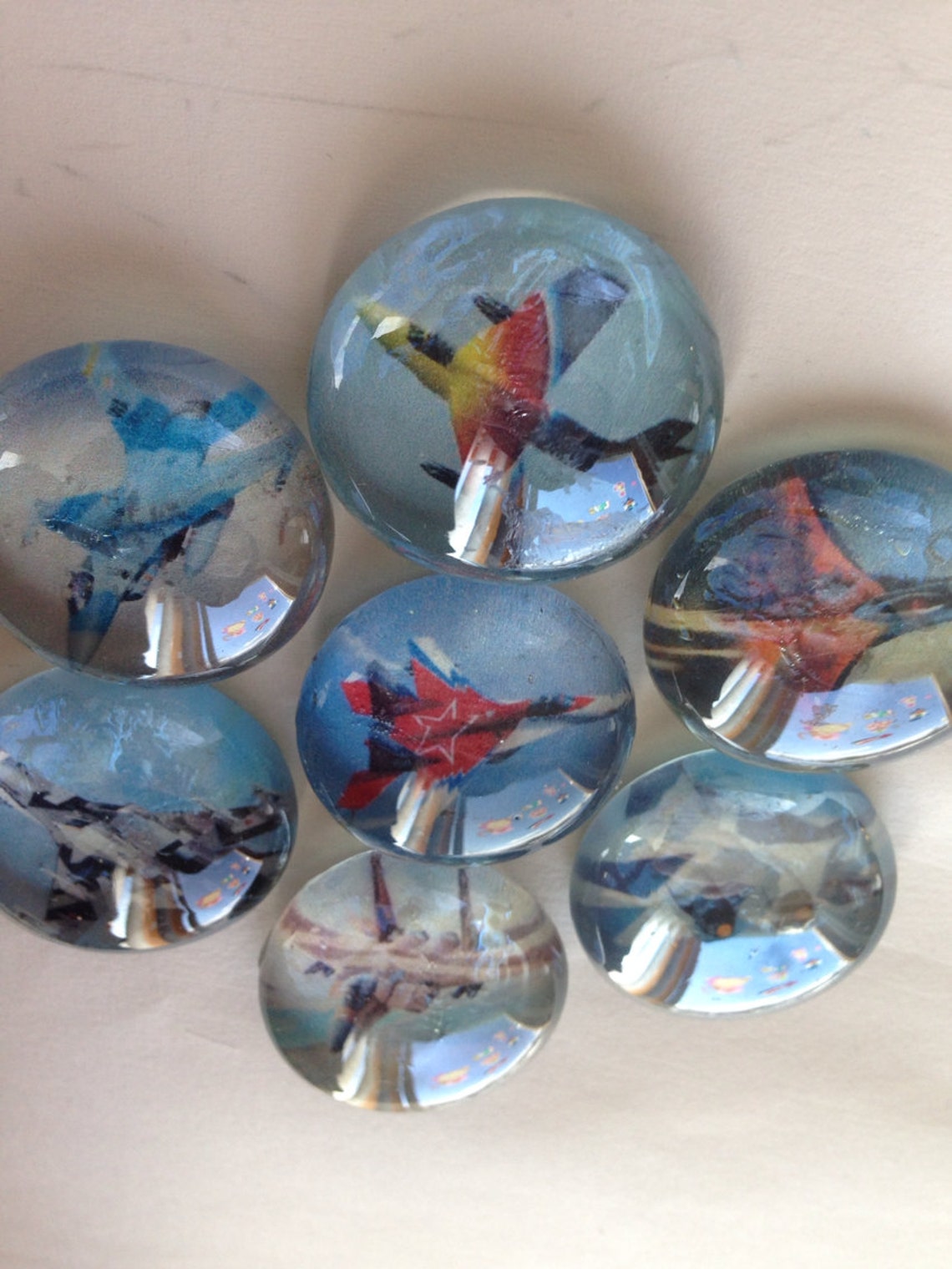 Fighter Jet Glass Magnets Airplane Magnets Fighter Plane - Etsy
