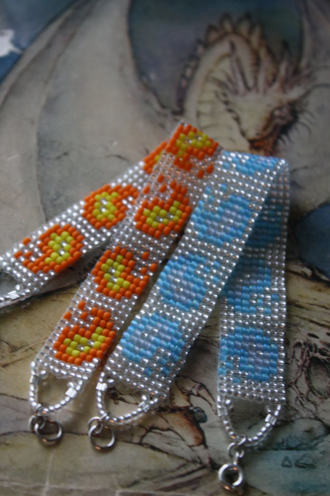 Mario Bros. Pixel Loom Beaded Bracelets Choose 1 made to - Etsy