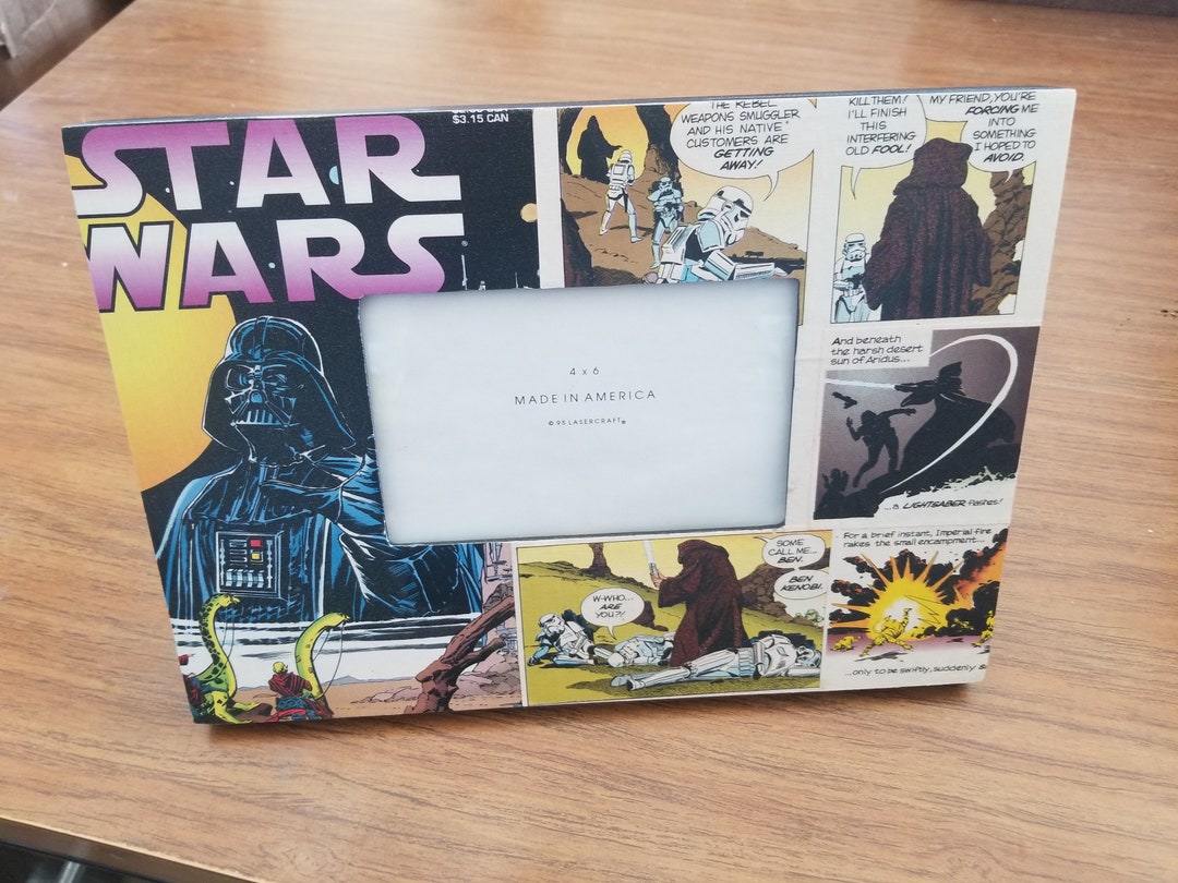 Comic Book Desk Frame Featuring Darth Vader Star Wars 12 X 8.5 Frame - Etsy