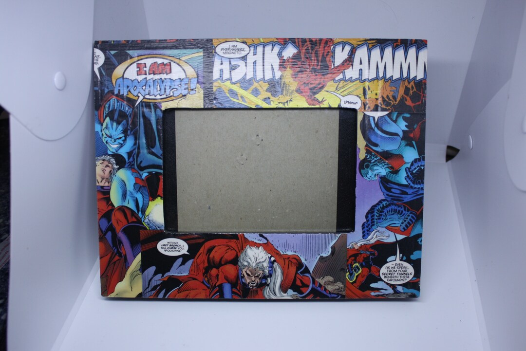 Comic Book Desk Frame Featuring Apocalypse & Magneto 9.5 - Etsy