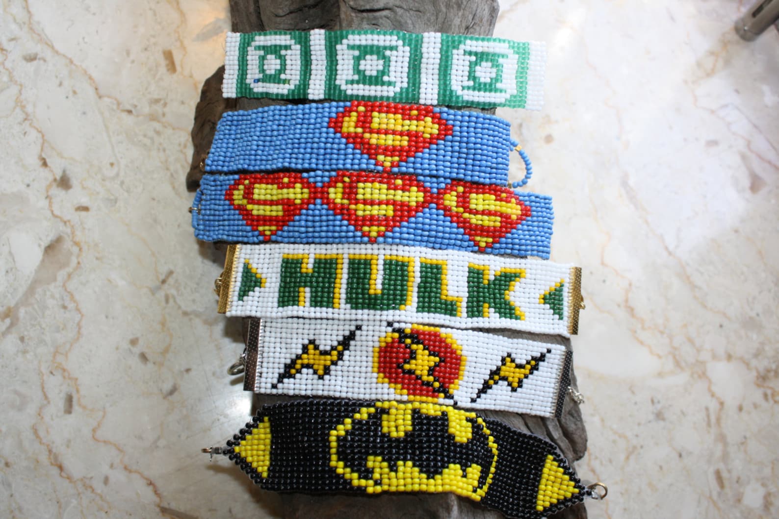 Super Hero Woven Loom Beaded Bracelet Geek Nerdy Pixel Comic - Etsy