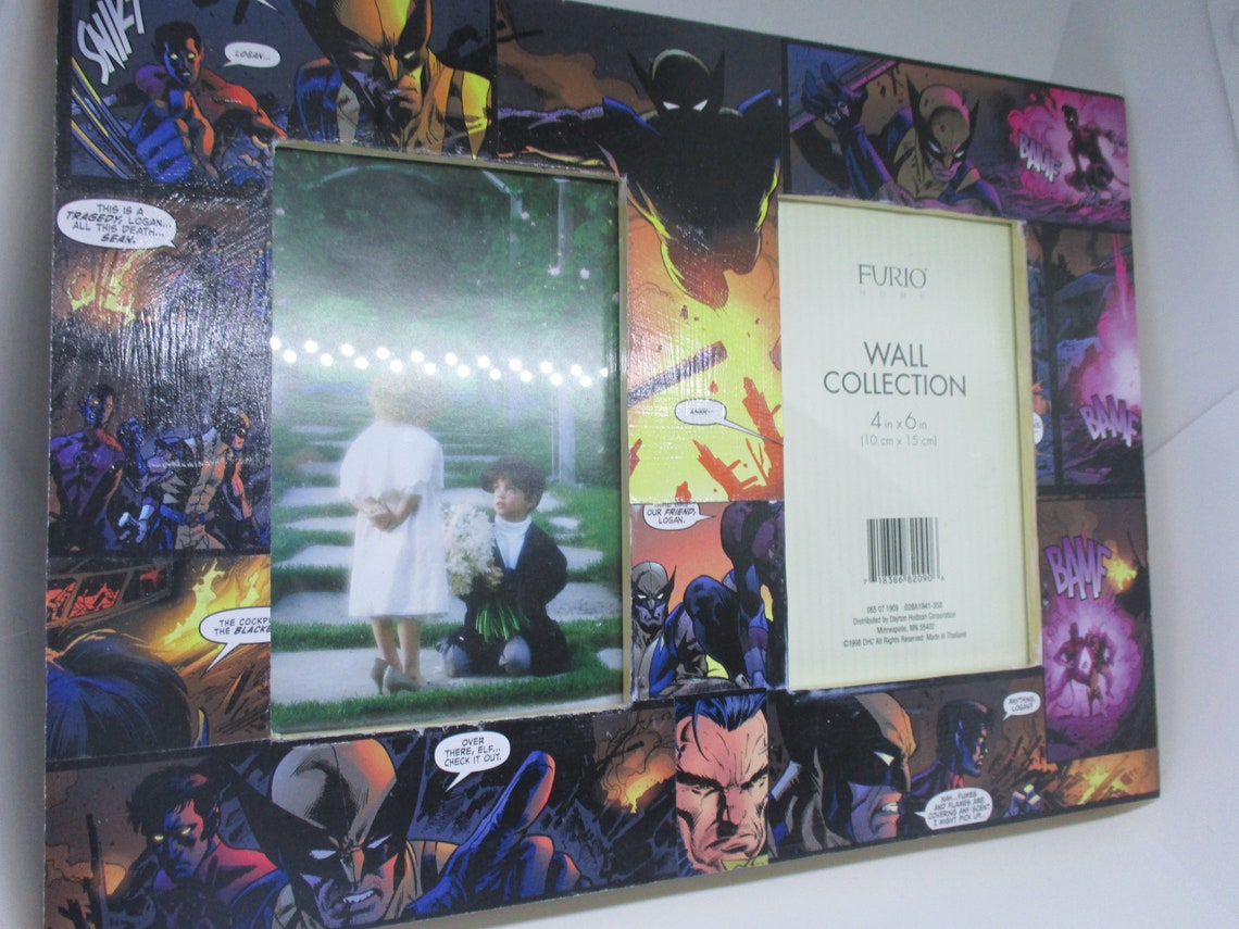 Comic Book Wall Frame Featuring X-men's Wolverine and Night-crawler - Etsy