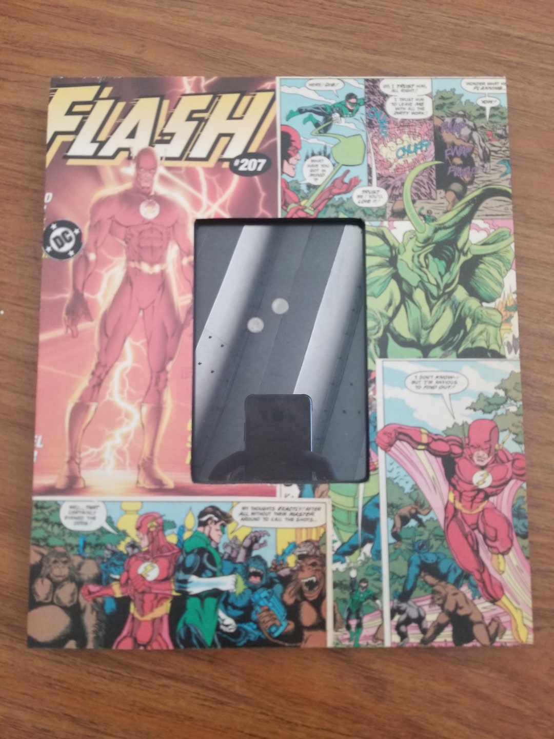Comic Book Desk/wall Frame Featuring the Flash 12.25 X 10.25 Frame - Etsy