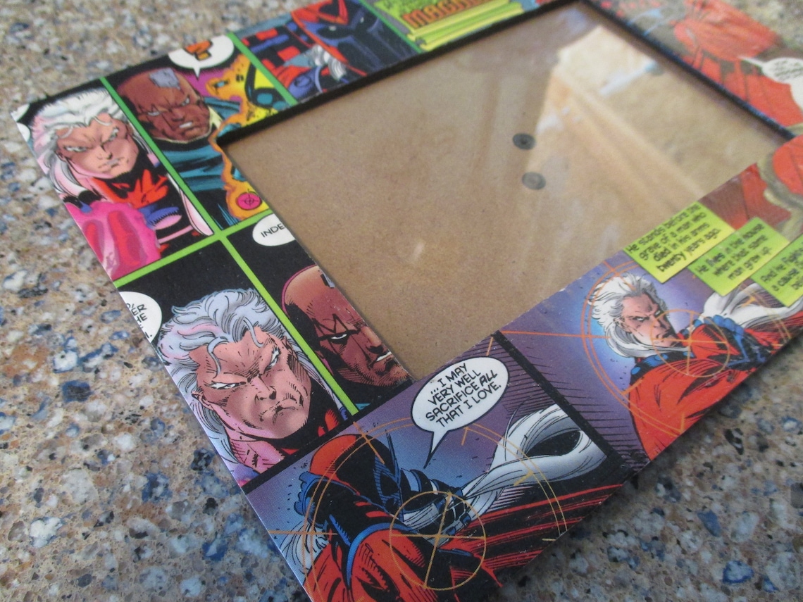 Comic Book Wall Frame Featuring Magneto 8.75 X 6.75 Frame - Etsy