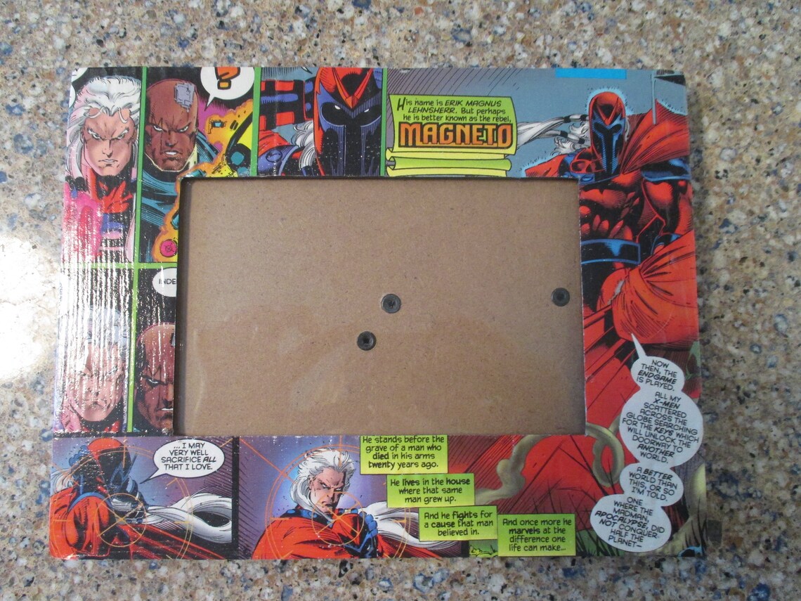 Comic Book Wall Frame Featuring Magneto 8.75 X 6.75 Frame - Etsy
