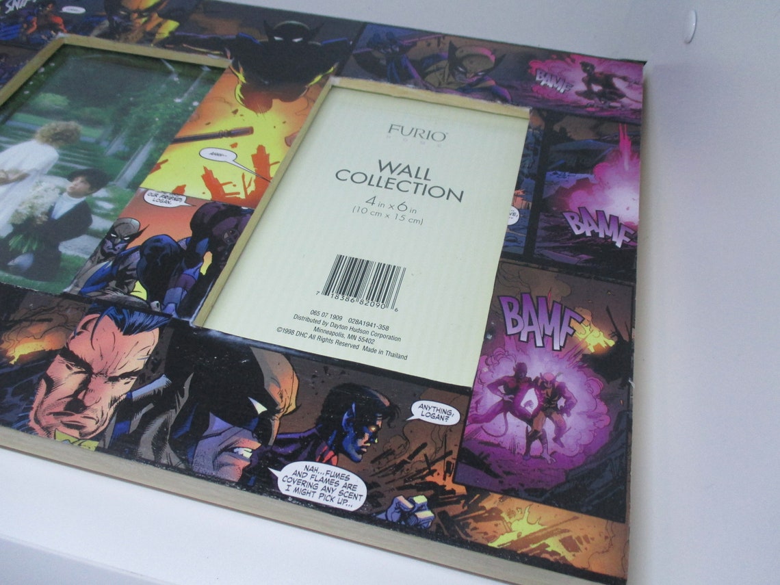 Comic Book Wall Frame Featuring X-men's Wolverine and Night-crawler - Etsy