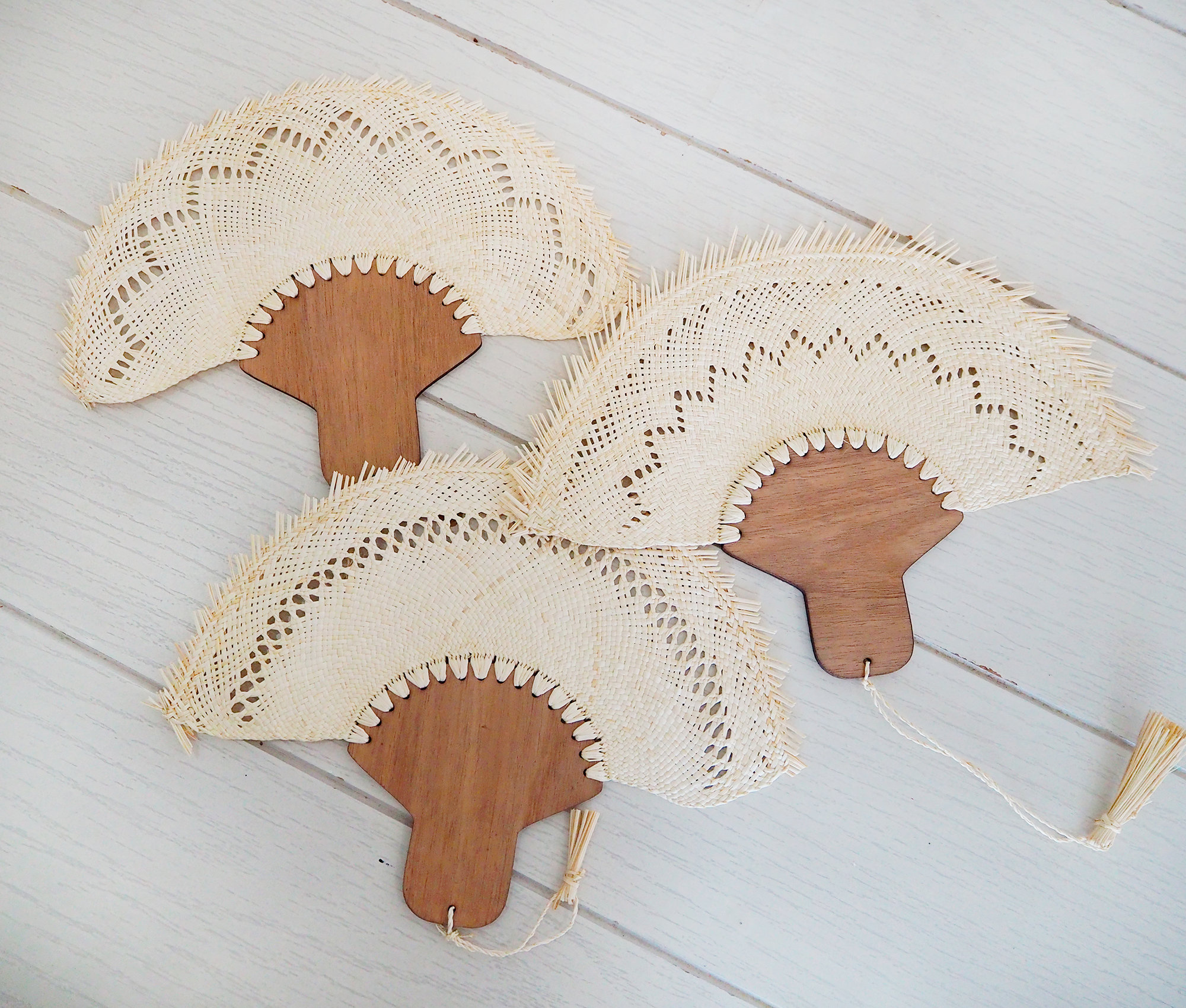 Woven Fans / Wedding Hand Fans Personalized / Bridesmaid Gift Unique ...