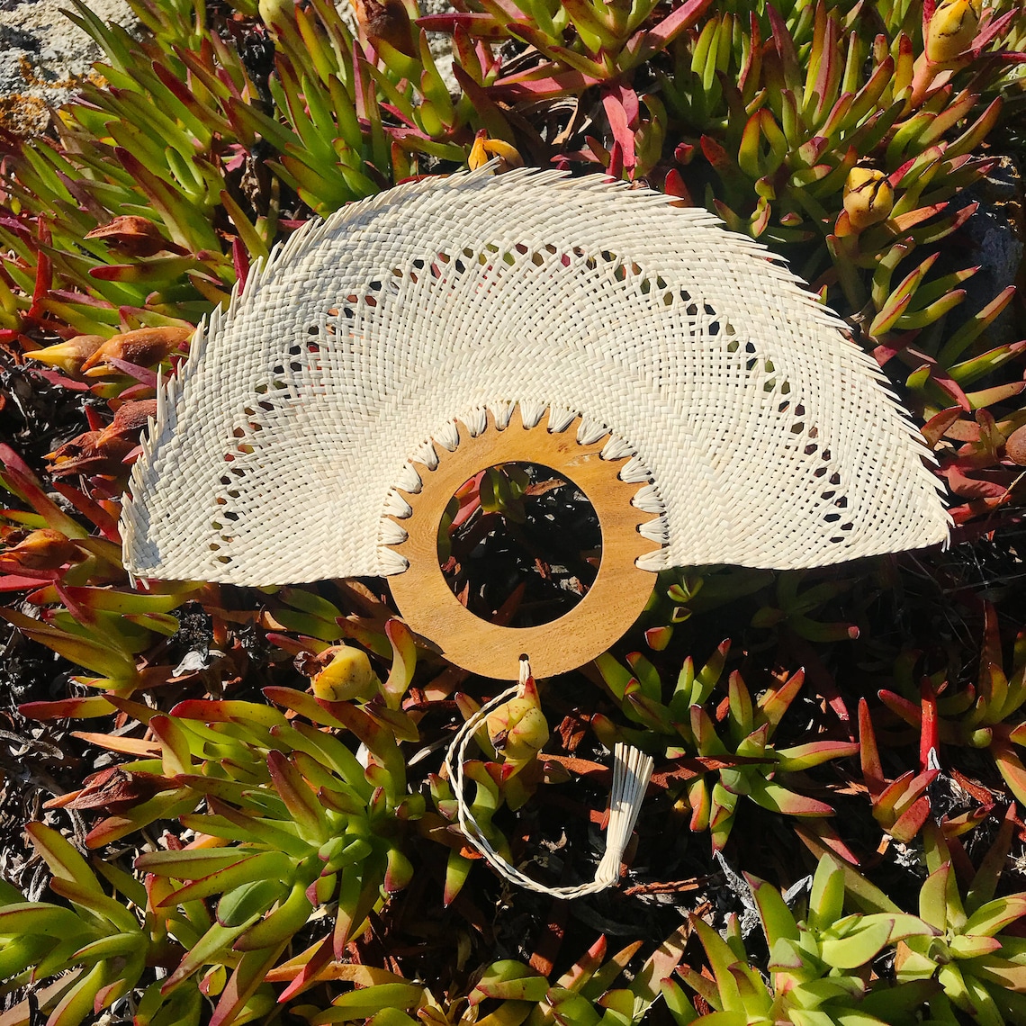 Fans for Wedding Personalized / Wood and Palm Leaf Fans / | Etsy