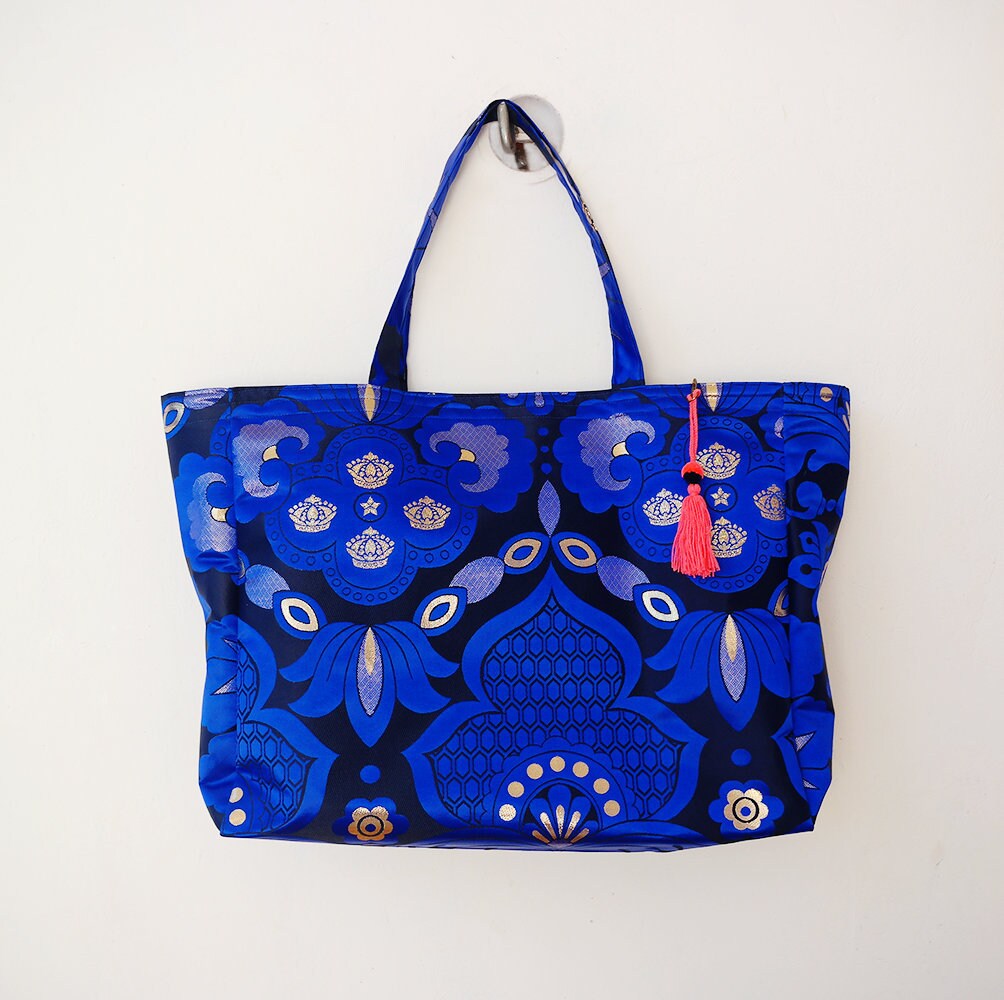 Oversized Beach Bag / Personalized Weekend Tote / Bridesmaid | Etsy