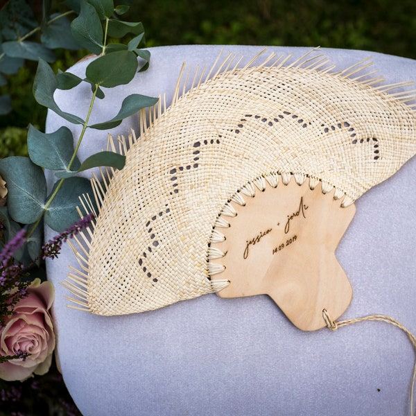 Palm Leaf Hand Fans - Etsy