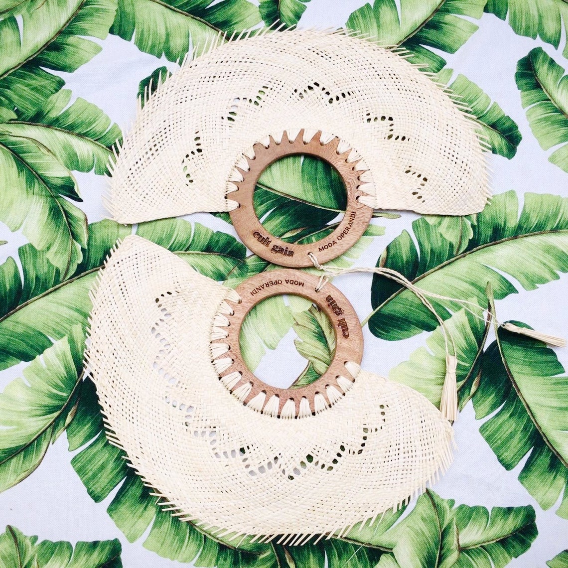 Fans for Wedding Personalized / Wood and Palm Leaf Fans / | Etsy