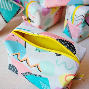 Memphis Design Style Toiletry Bag / Milano Personalized Makeup Bag ...