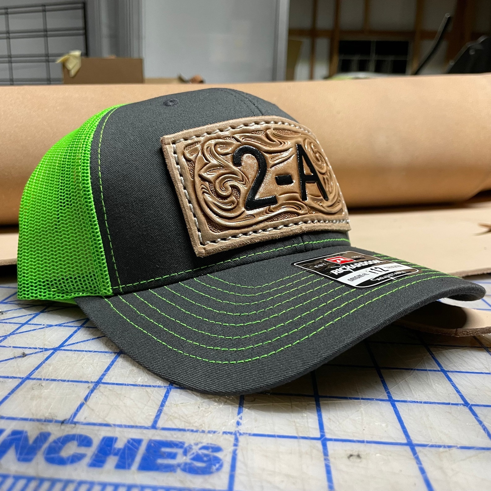 Cap With Custom Patch Custom Leather Patch Hat for Fathers - Etsy