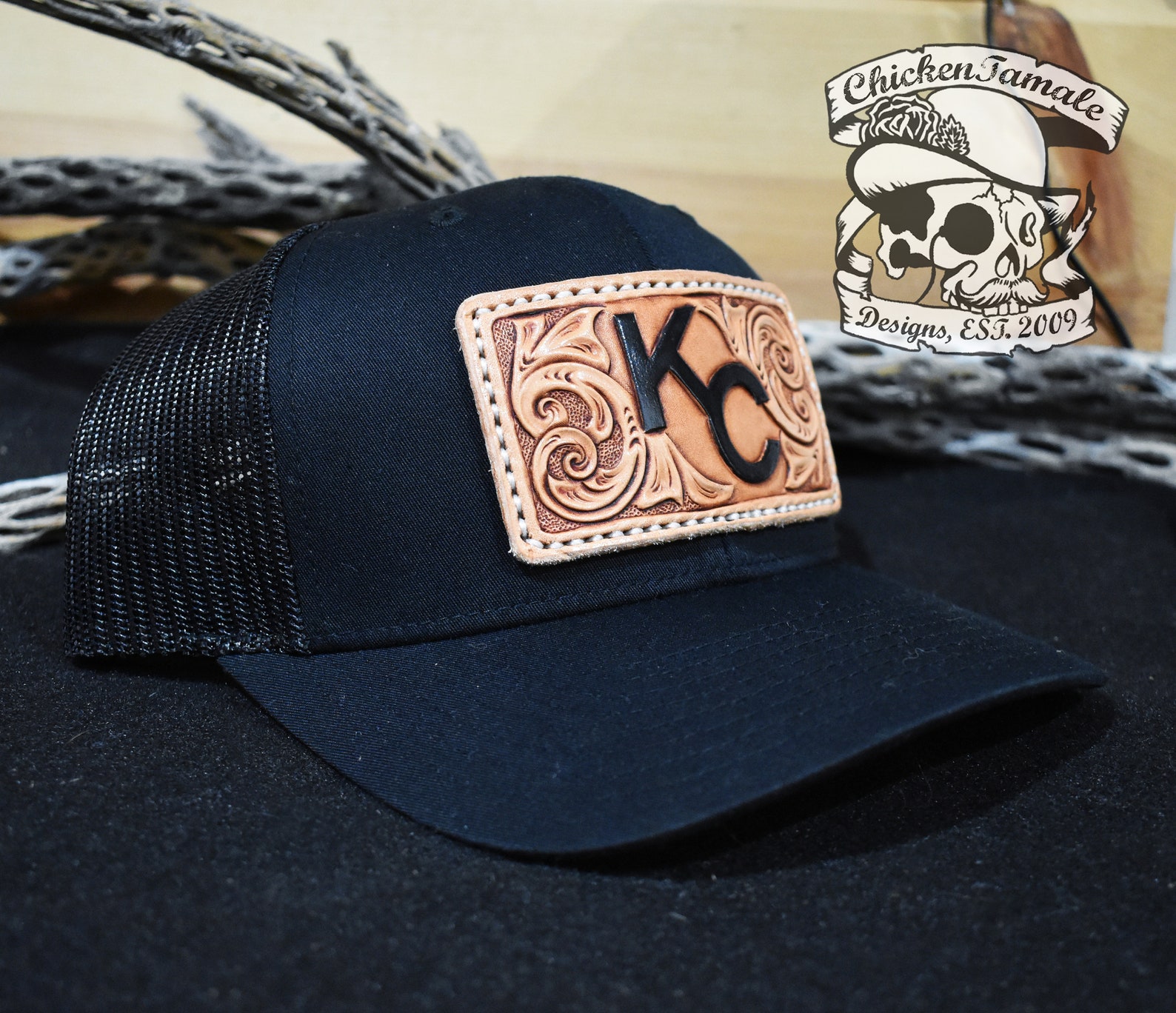 Cap With Custom Patch Custom Leather Patch Hat for Fathers - Etsy