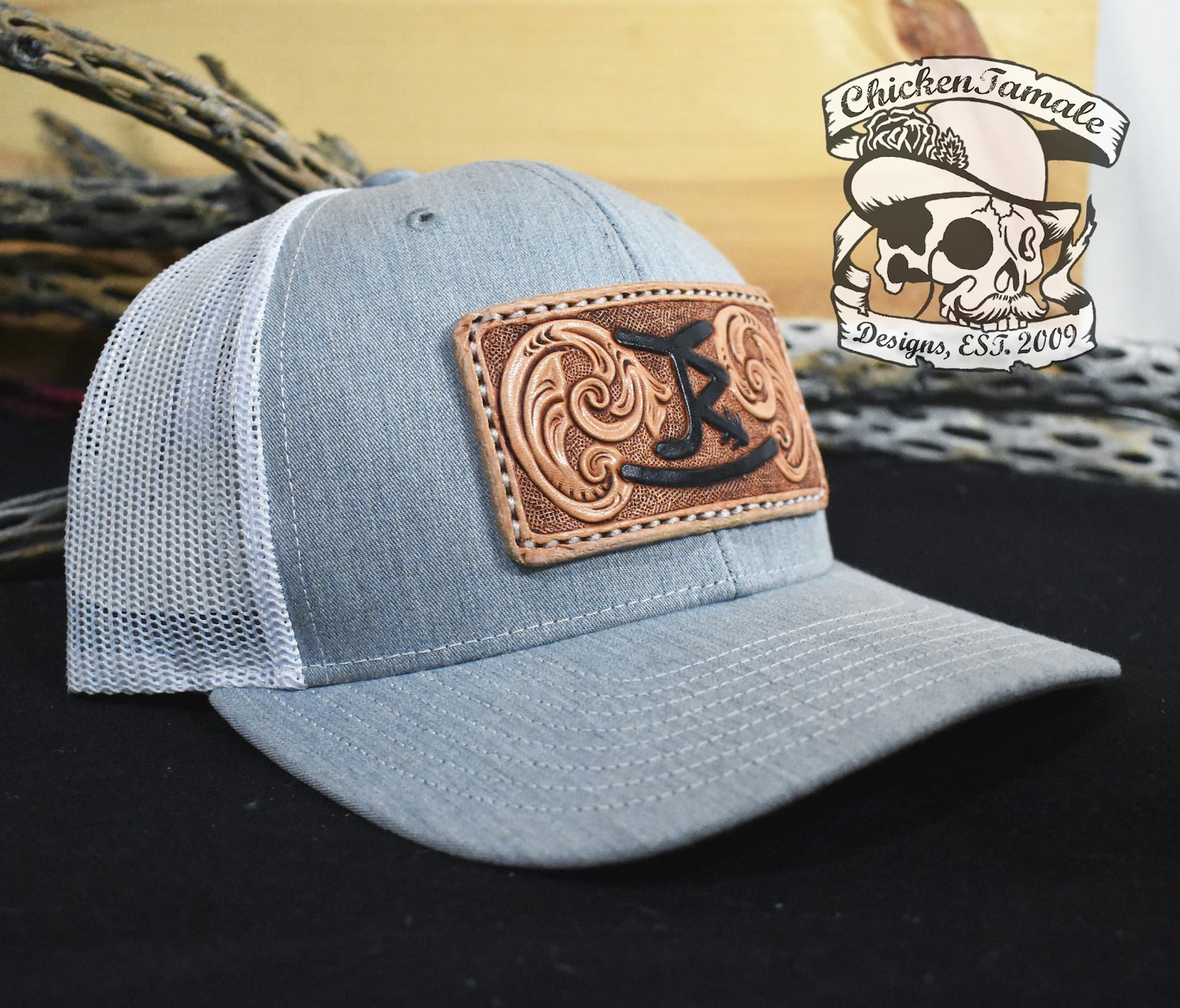 Cap With Custom Patch Custom Leather Patch Hat for Fathers - Etsy