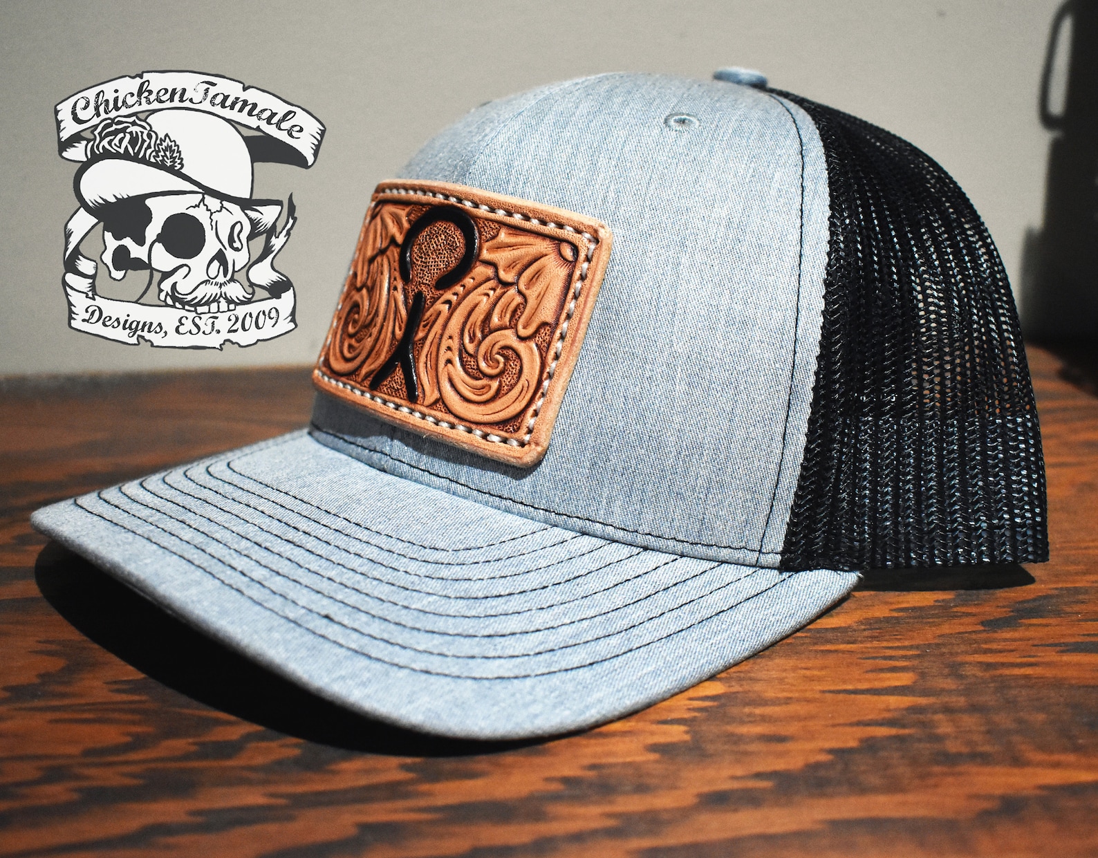 Cap With Custom Patch Custom Leather Patch Hat for Fathers - Etsy