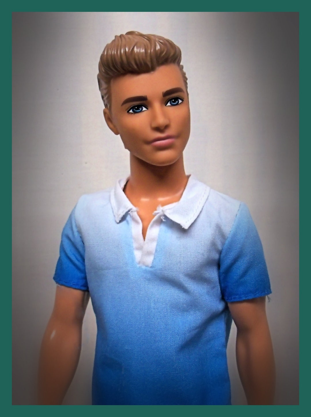 Model Muse Ken Doll: Brown Molded Hair, Blue Eyes - OOAK - Etsy