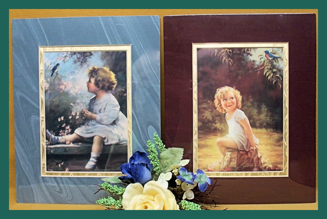 Vintage, Victorian Prints Artist Zula Kenyon Double Matted Ready for ...