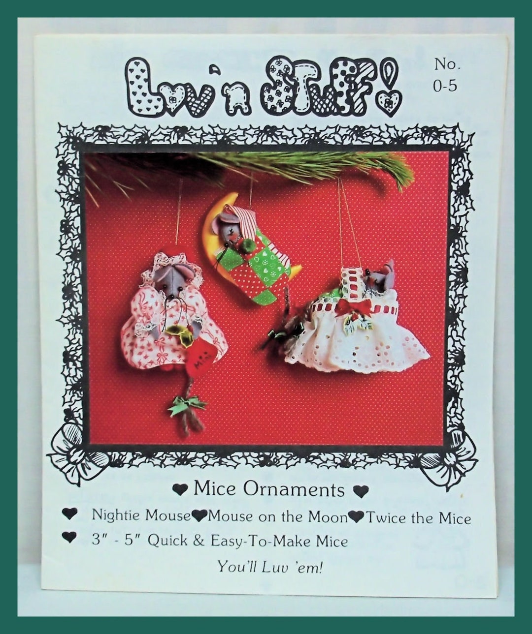 Three [3] **love 'N Stuff** Vintage Ornament Patterns - All Original ...