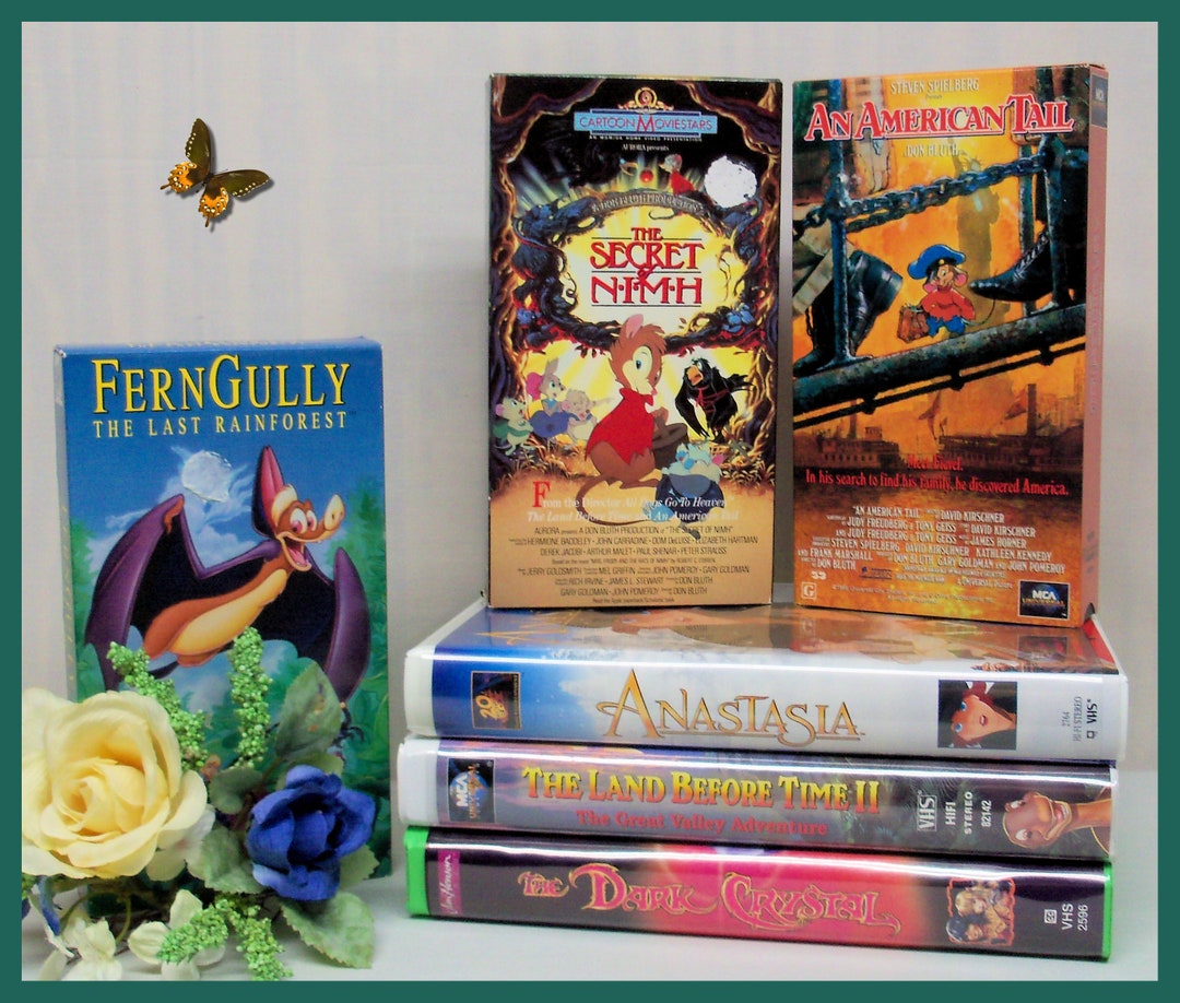 Five [5] Animated VHS Movies PLUS Jim Henson's *dark Crystal* Film - Etsy