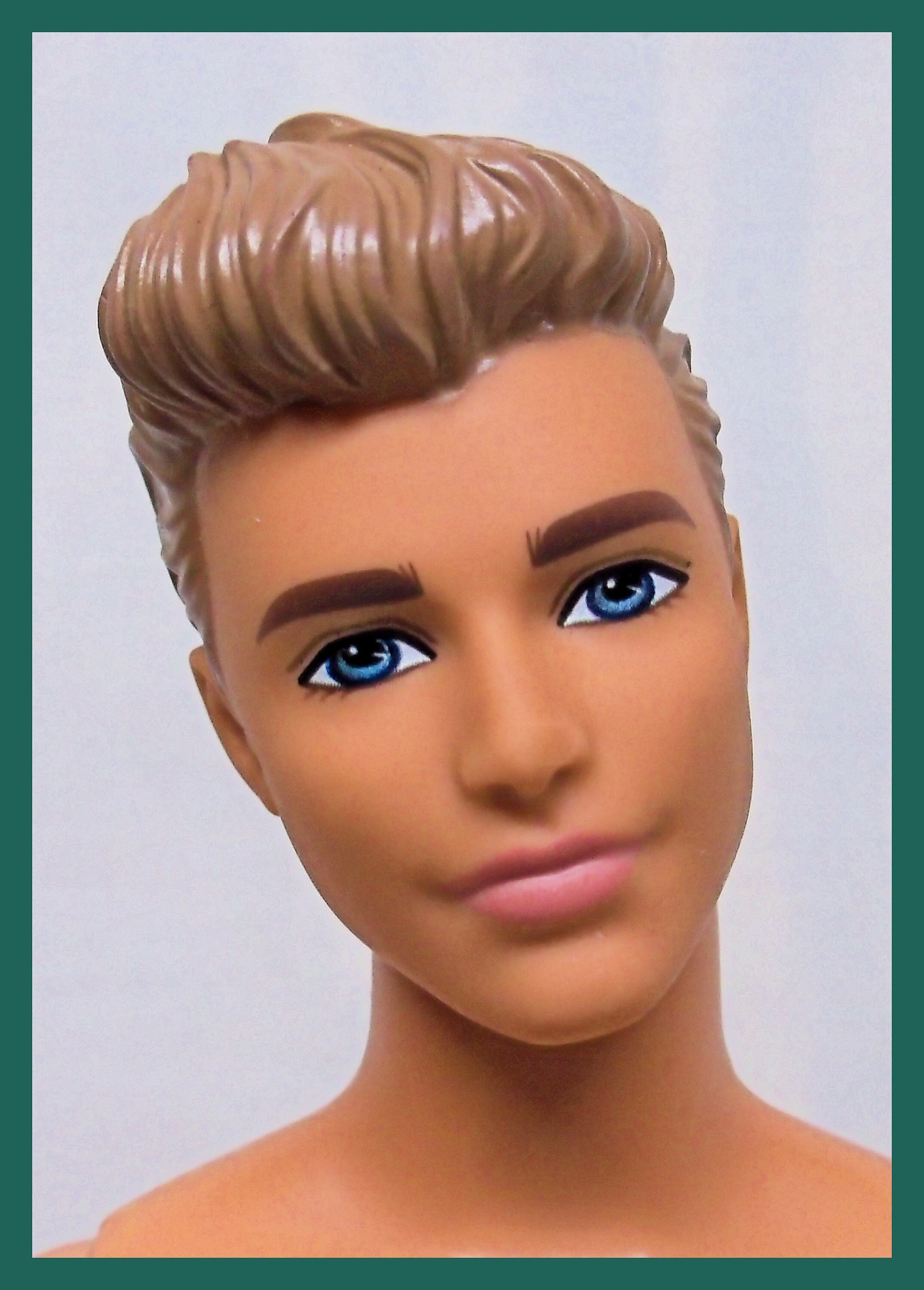 Handsome Ken Doll Brown Molded Hair Model Muse Frame Perfect for OOAK NUDE - Etsy