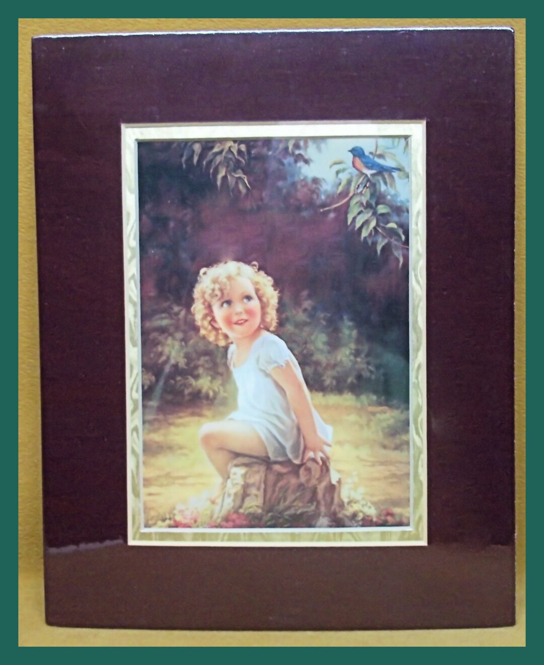 Vintage, Victorian Print - Artist Zula Kenyon - Double Matted - Ready ...