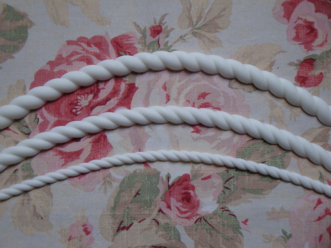New! Shabby & Chic Flexible Rope Mouldings (3 Sizes) Furniture Applique ...