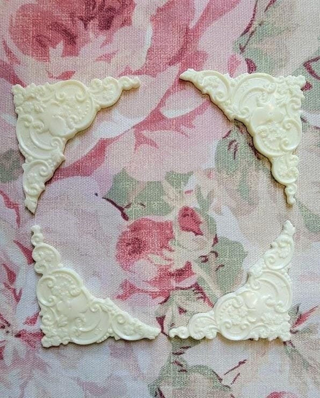 New! Flexible Shabby Chic- Decorative Rococo Corners 4pc Set - Etsy