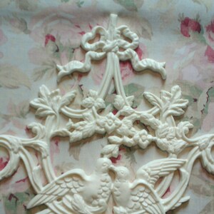 NEW! Flexible Floral Doves Scroll Large Center Furniture Applique ...