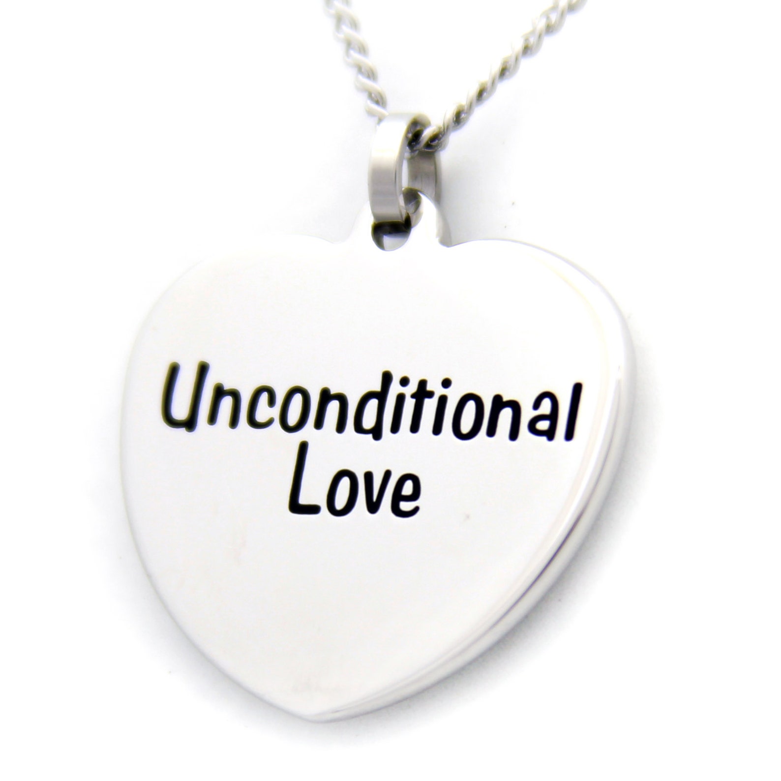 Unconditional Love Heart Shaped Pendant With Black Enamel Paw - Etsy