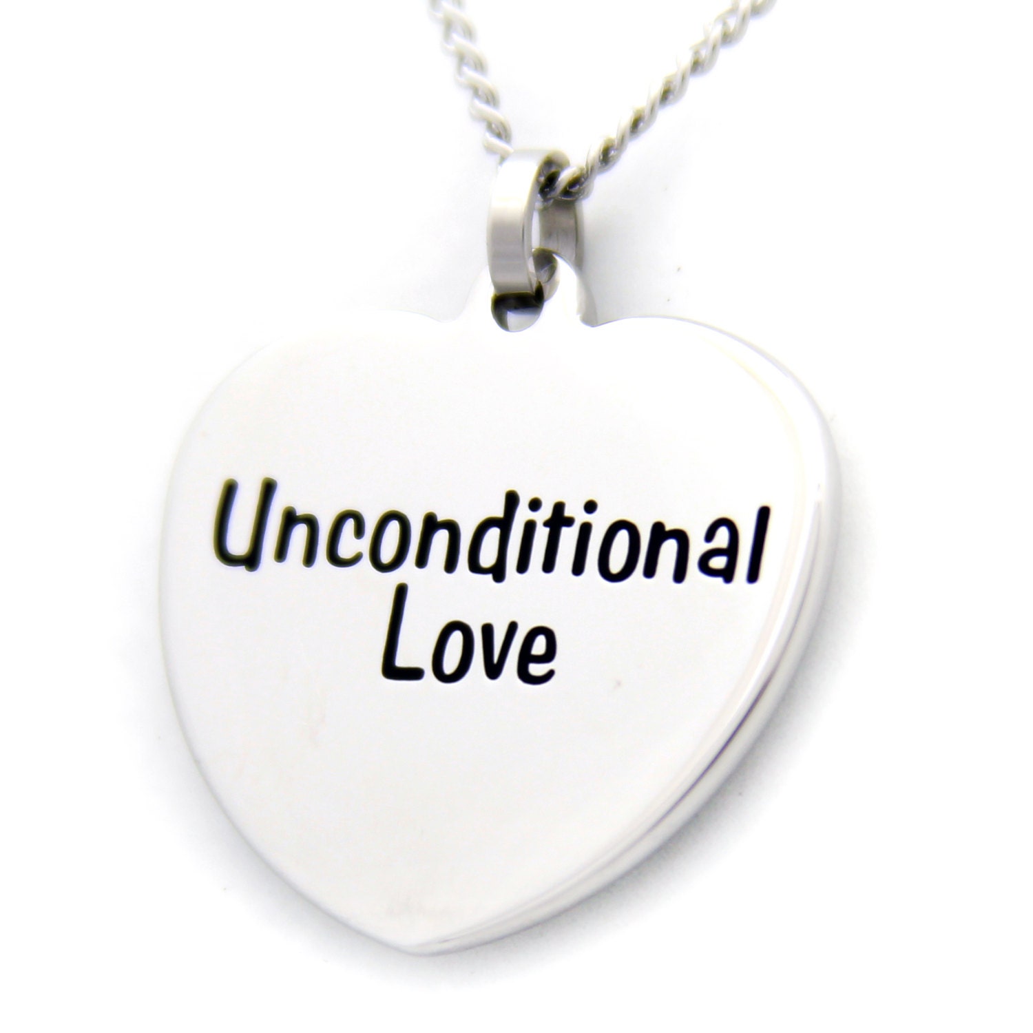 Unconditional Love Heart Shaped Pendant With Black Enamel Paw - Etsy