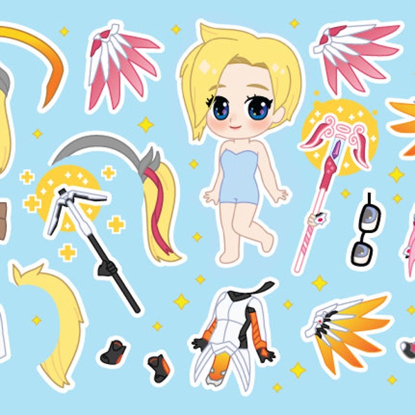 Dress up Stickers - Etsy