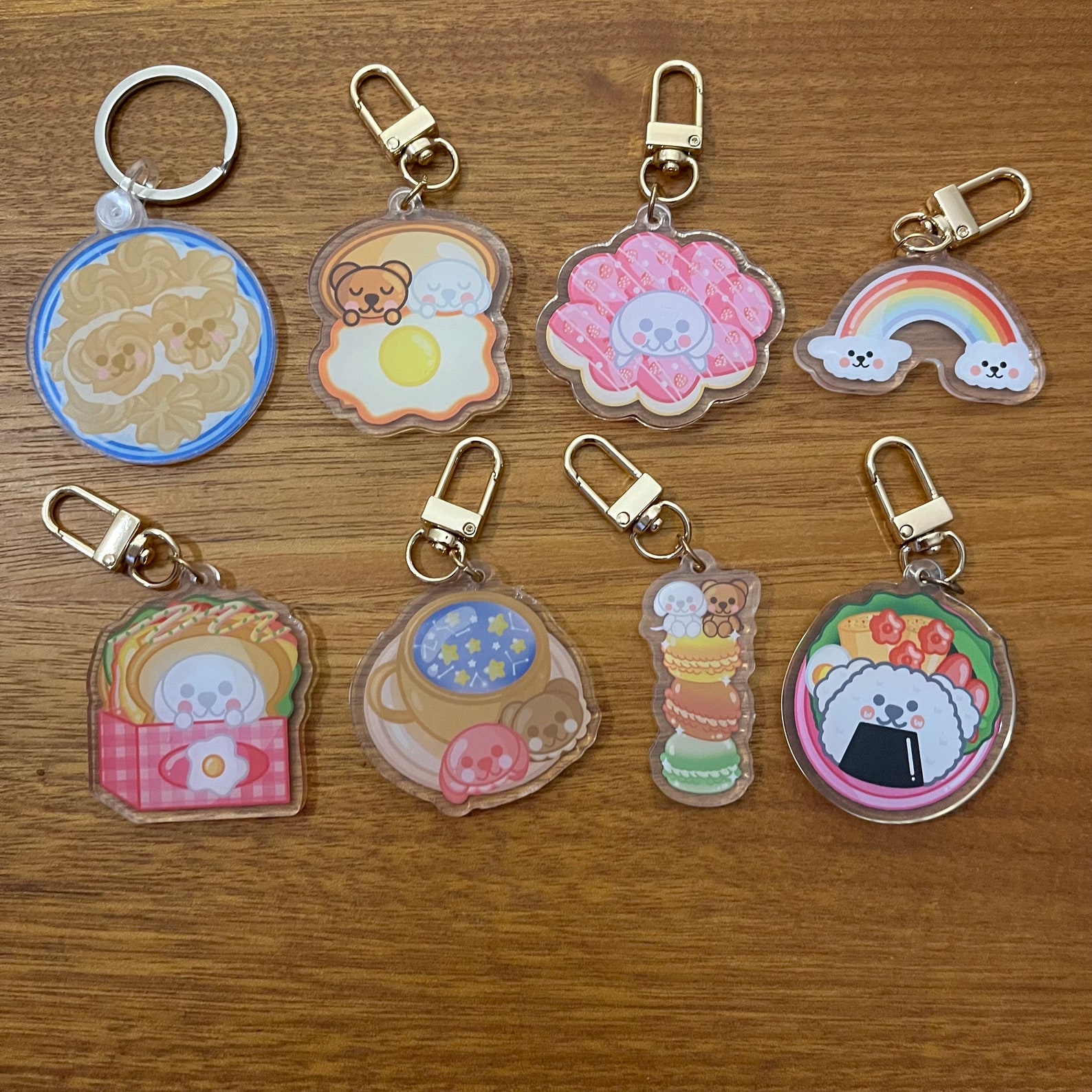 Brownie and Danish Keychains - Etsy