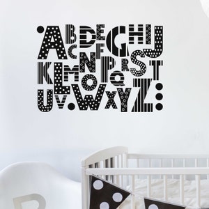 ABC - Wall Stickers - Alphabet - Decals - Home Decor - Education ...