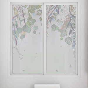 Botanical Frosted Window Film. Alternative Nets or Blinds. Security ...