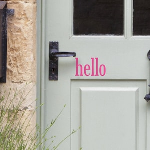 Hello and Goodbye Front Door Sticker Set - Etsy