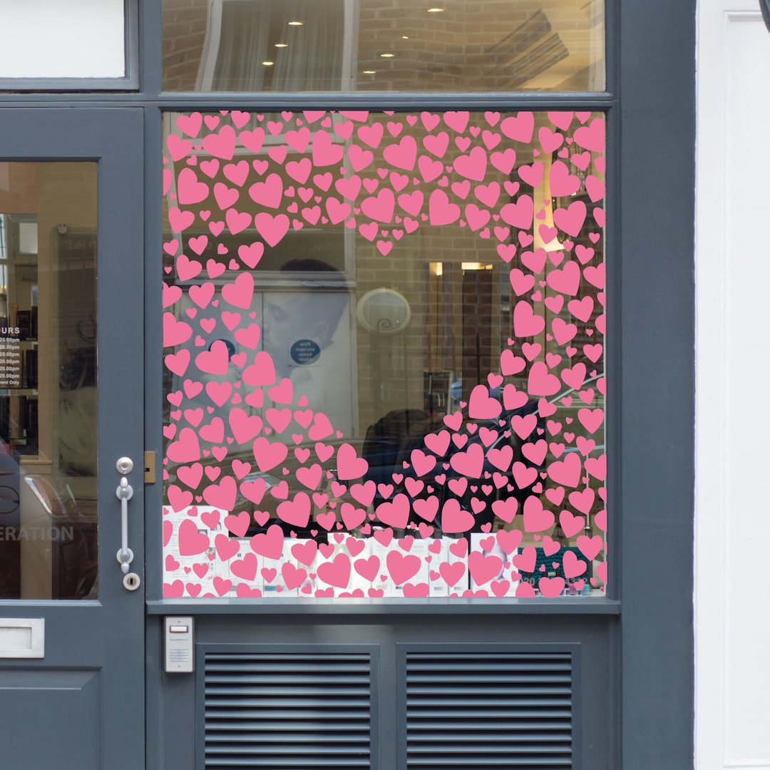 Heart Border Valentine Window Sticker Vinyl - Etsy