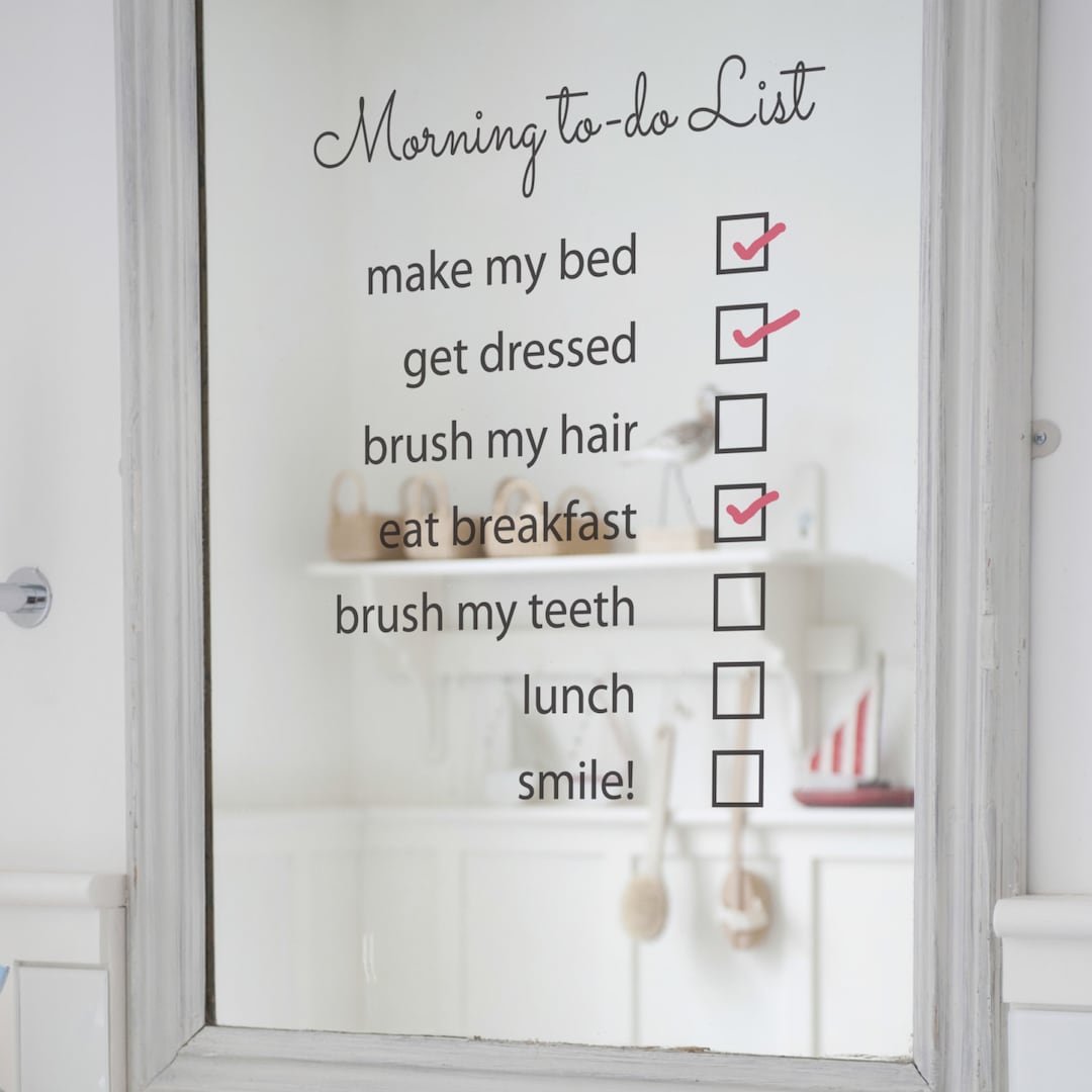 Mirror Sticker to Do List-decals-stickers-mirror Graphics-to Do List ...