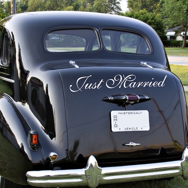 Married Car Decal - Etsy