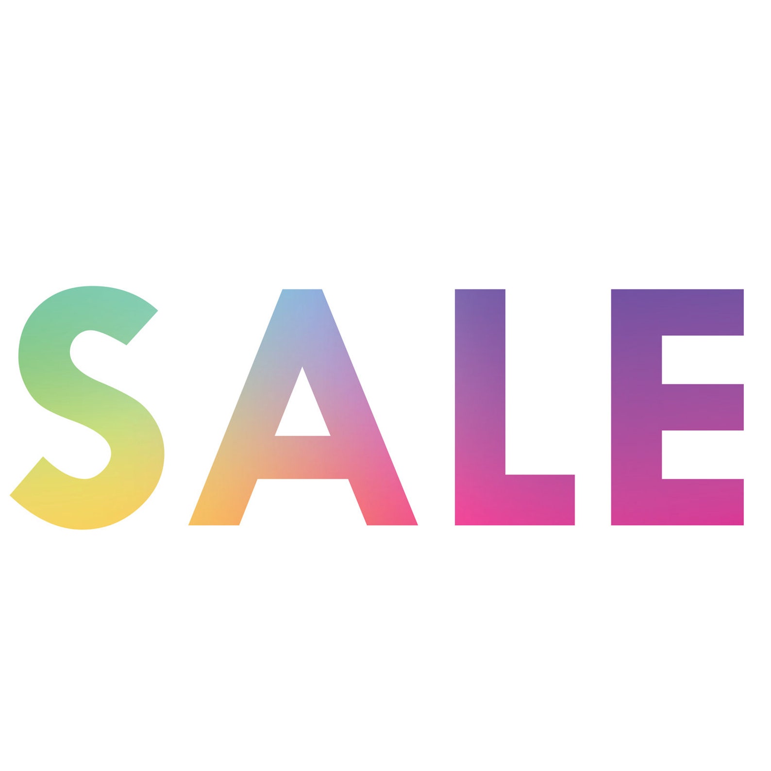 Rainbow SALE Retail Window Vinyl - Single Sale Sign – Shop Sign ...